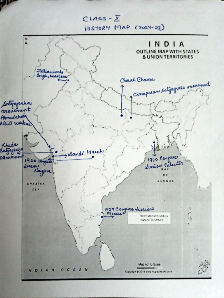 Class10 Map History 2024-25 | PDF