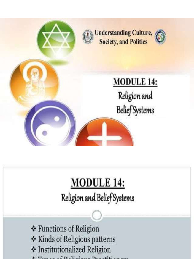 Religion and Belief System | PDF