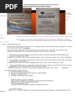 Academic Citation Essentials | PDF | Citation | Apa Style