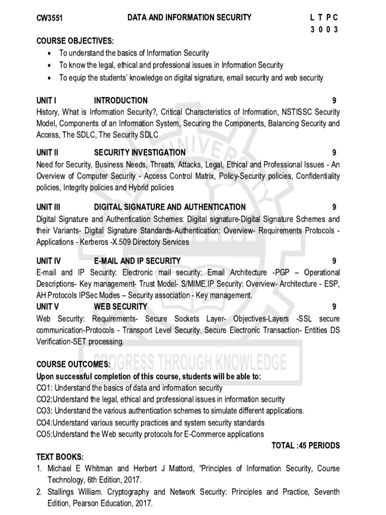Padeepz App cw3551 Syllabus | PDF