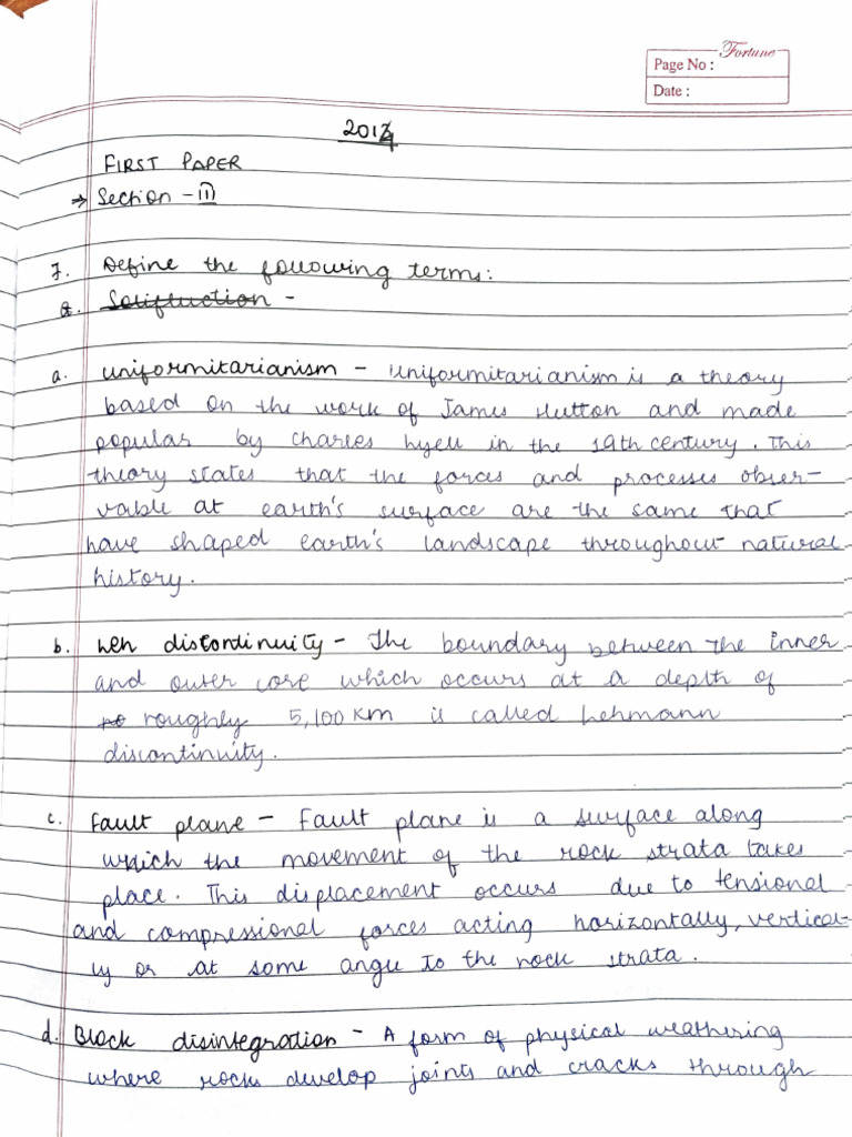 Geological Changes and Landscape Evolution | PDF