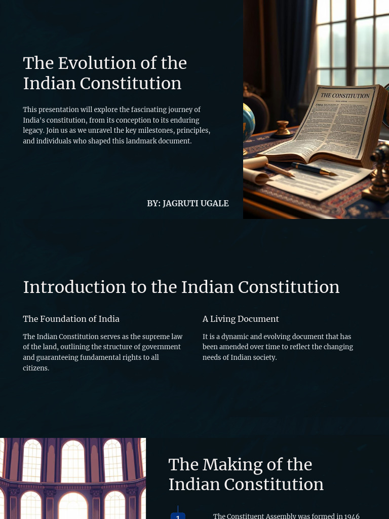 The Evolution of The Indian Constitution | PDF | Constitution | Justice