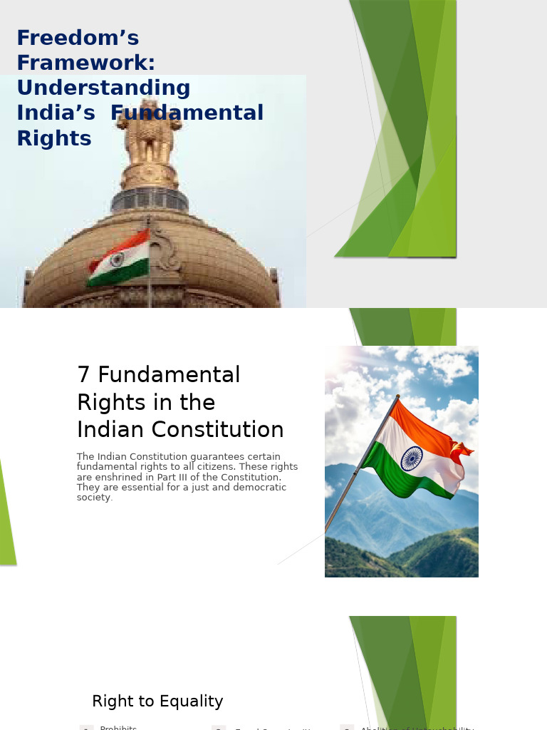 7 Fundamental Rights in The Indian Constitution | PDF | Government ...