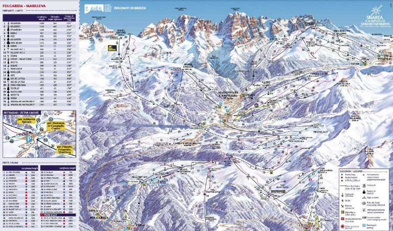 Madonna D Campiglio Piste Ski Trail Map | PDF