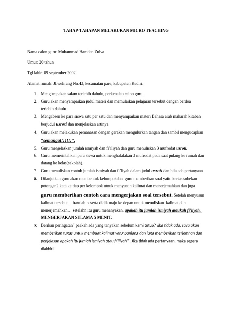 Micro Teaching | PDF