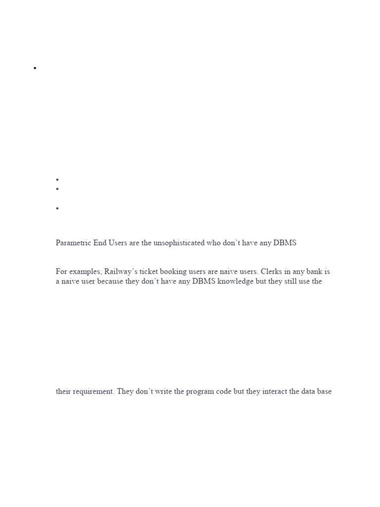 Types of USERS | PDF | Databases | Software Engineering Types of USERS | PDF | Databases | Software Engineering