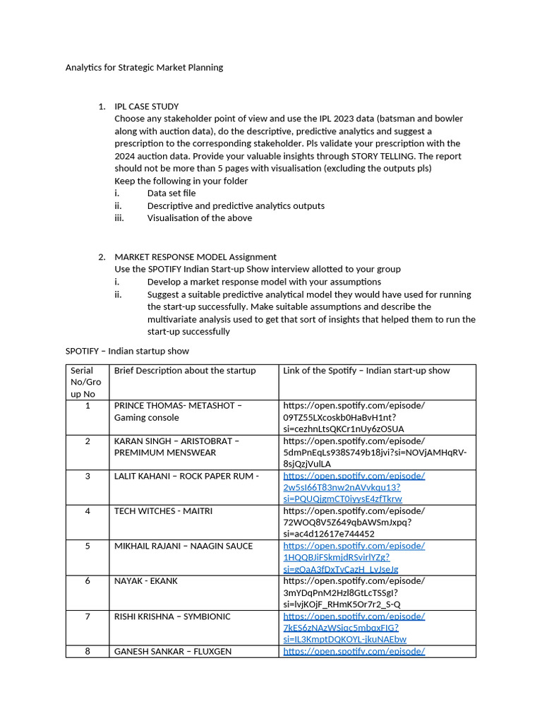 Assignment Instructions | PDF | Data Analysis | Statistical Analysis