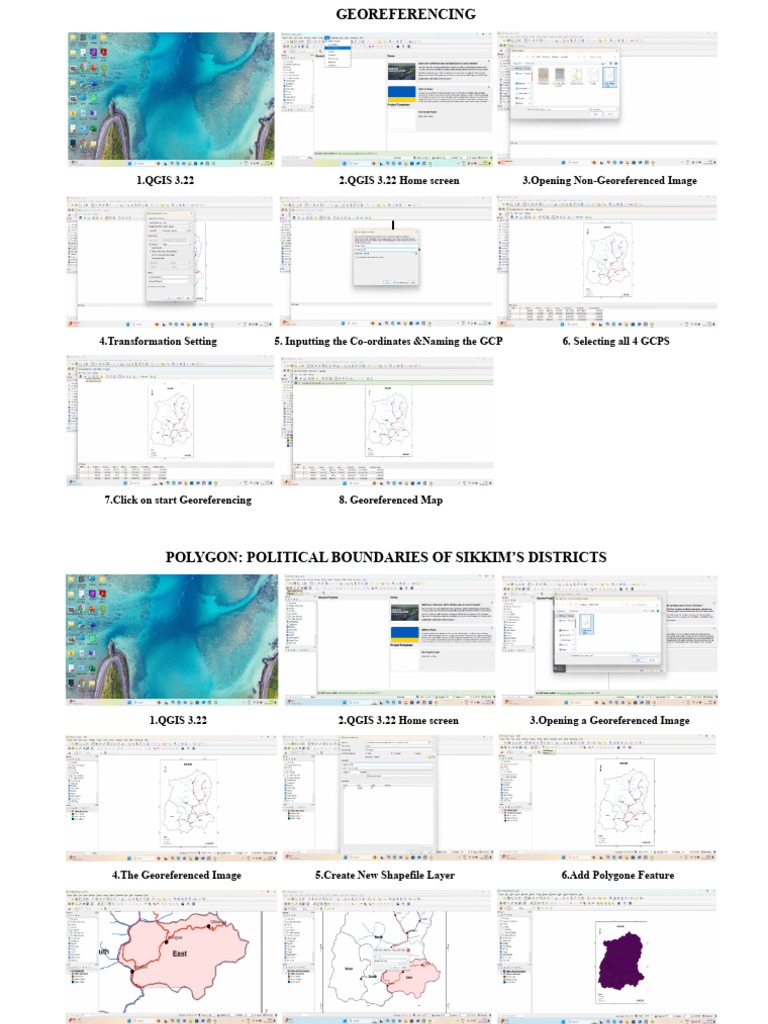 Georeferencing Qgis Final | PDF | Software | Geographic Data And Information