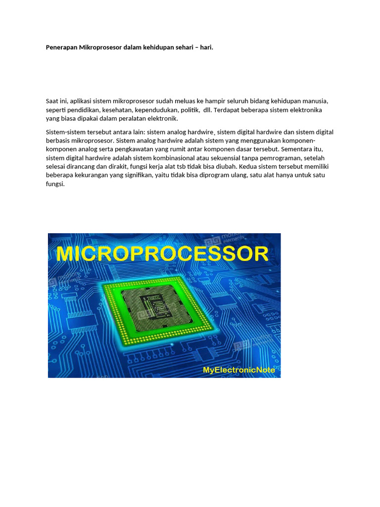Sistem Mikroprosesor | PDF