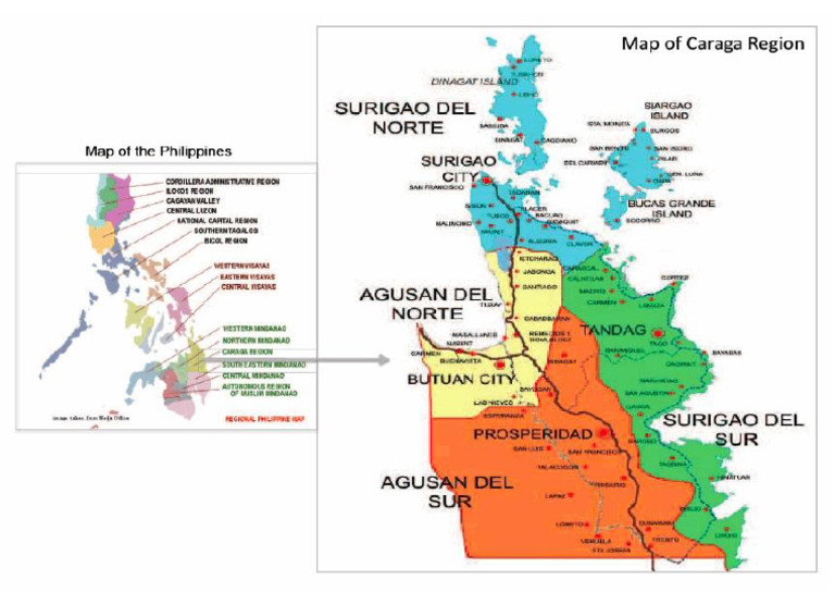 Caraga Map | PDF