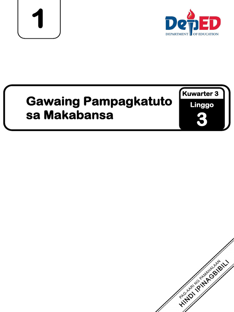LAS_MAKABANSA 1 Q3_W3 | PDF