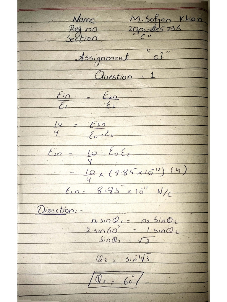 Microwave Assignment 01 | PDF