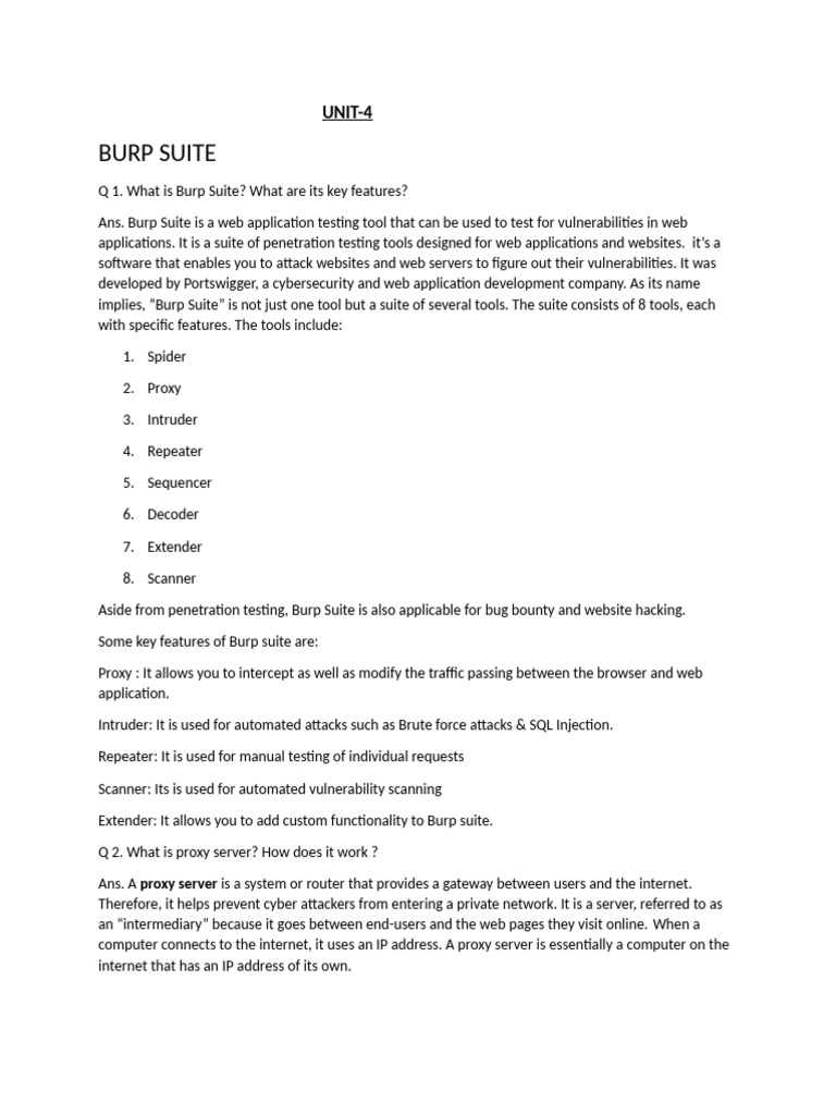 Burp Suite vapt | PDF | Proxy Server | World Wide Web