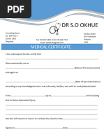 Doctor Sick Note Template | PDF