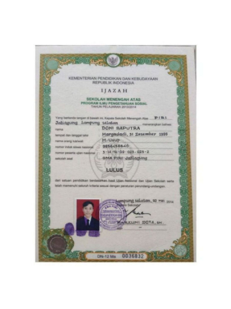 CV - Doni Saputra | PDF