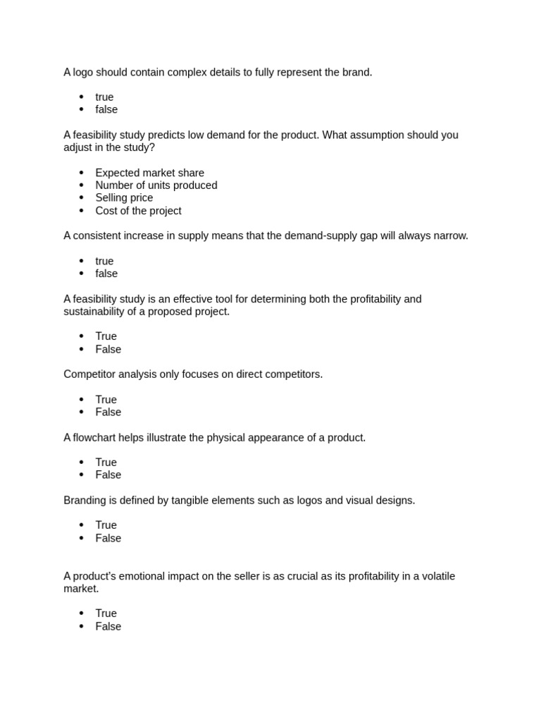 Fs Quiz | PDF | Brand | Expense