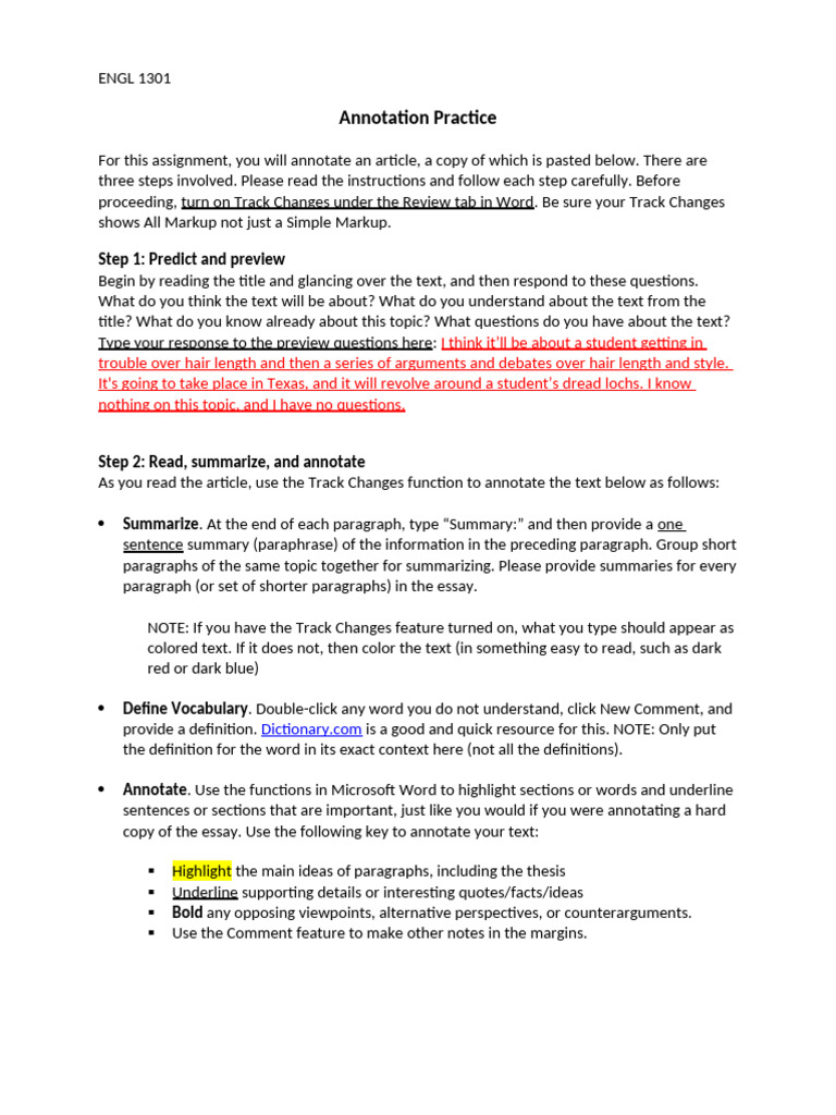 Annotation Practice, Pooja and Serrano, Texas CROWN Act | PDF | Lawsuit ...