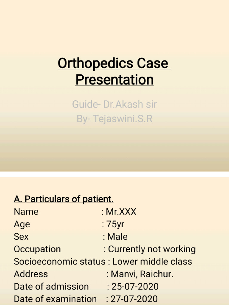 ortho case presentation | PDF