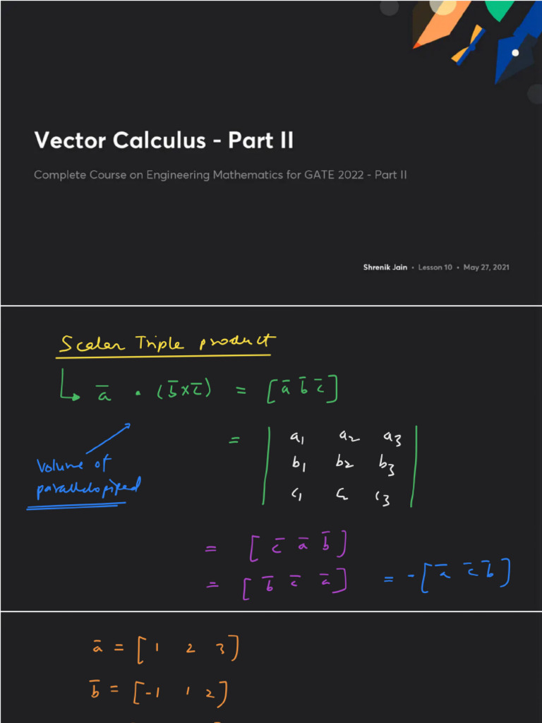 Vector Calculus Part II With Anno | PDF