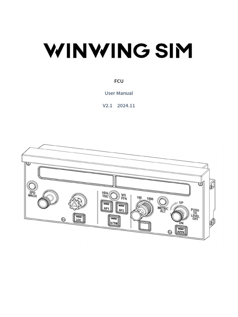 FCU User Manual V2.1 Overview | PDF | Usb | Electrical Connector