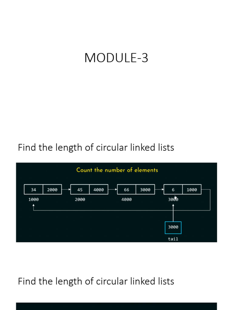 MODULE3(Linkedlists) | PDF