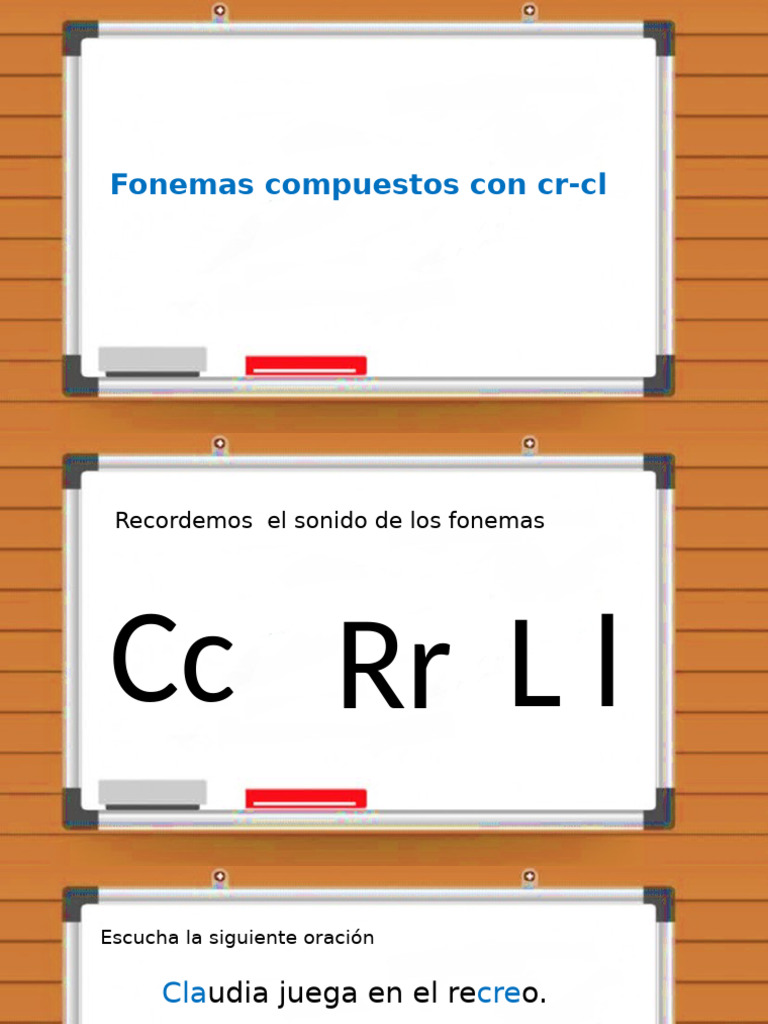 Fonemas cr-cl para niños | PDF