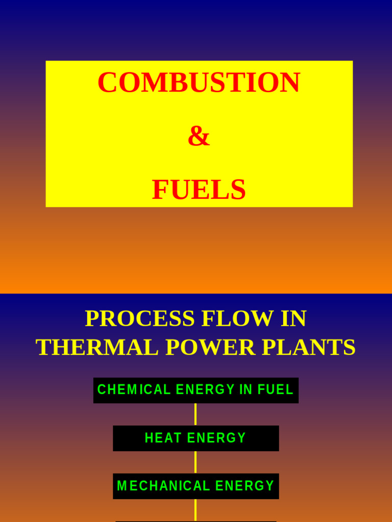 Thermal Power Plant Combustion Process | PDF | Combustion | Coal