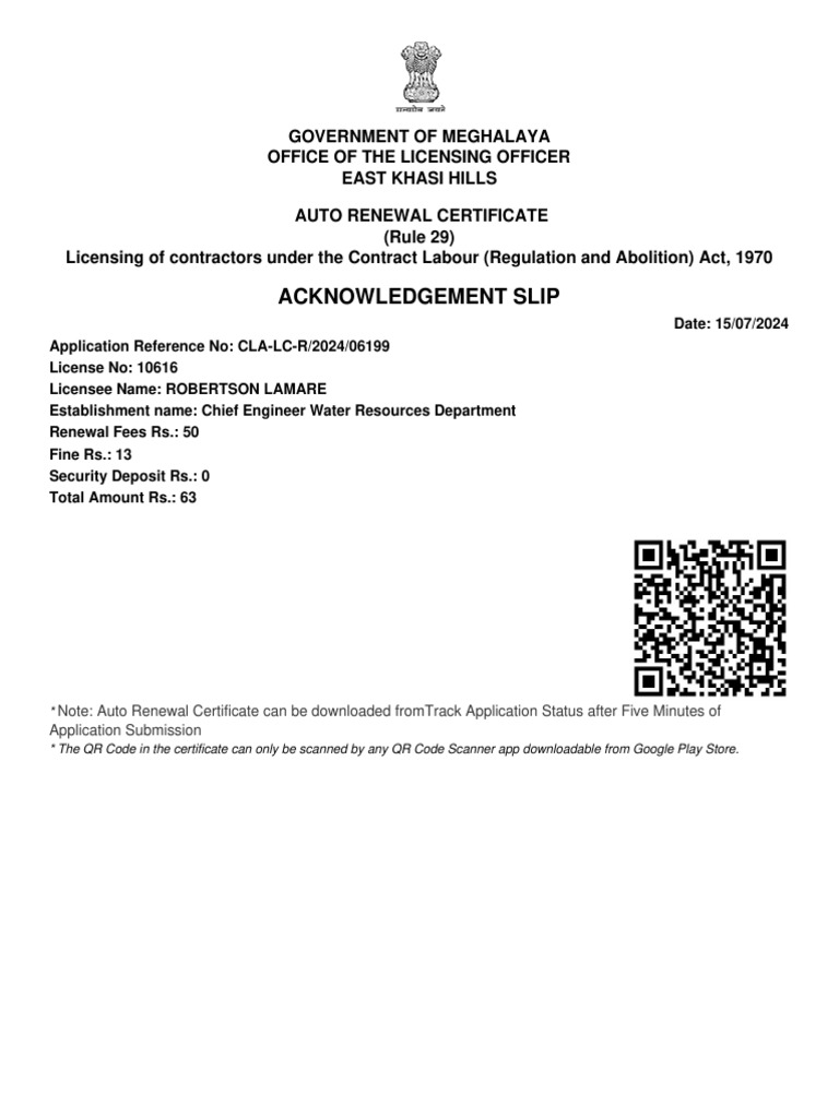 Chief Engineer Water Resources | PDF