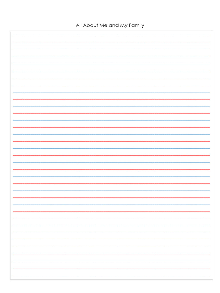 Blue Red Blue Lines Format | PDF