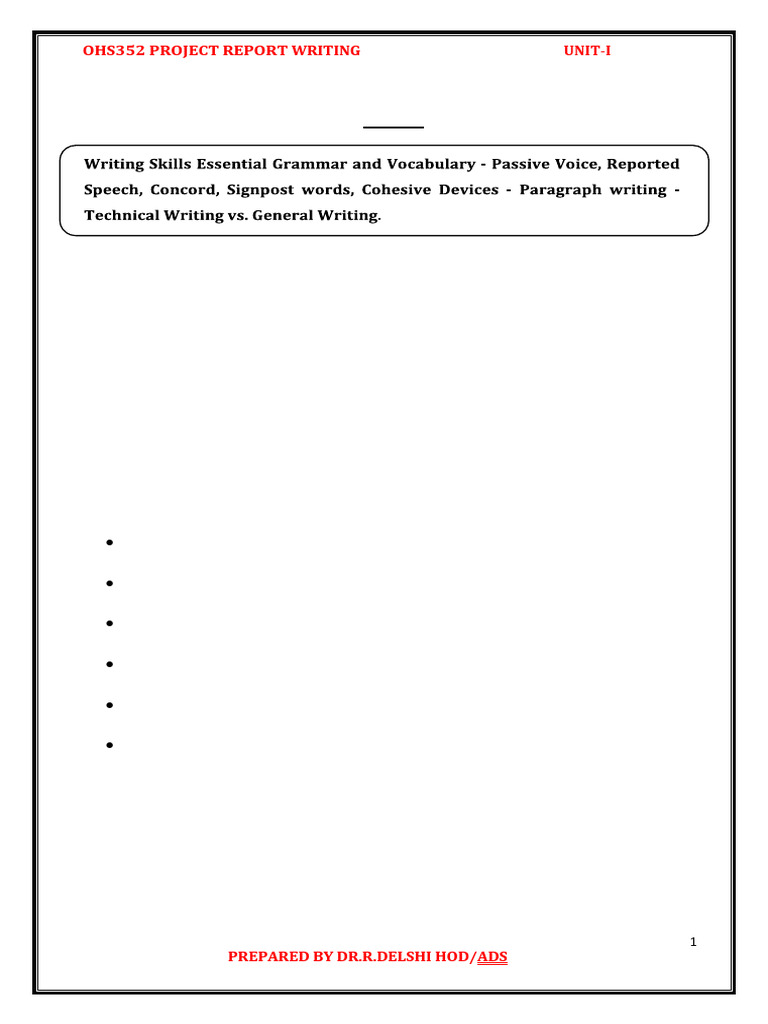 PRW 1-5 Units 2024 | PDF | Verb | Part Of Speech