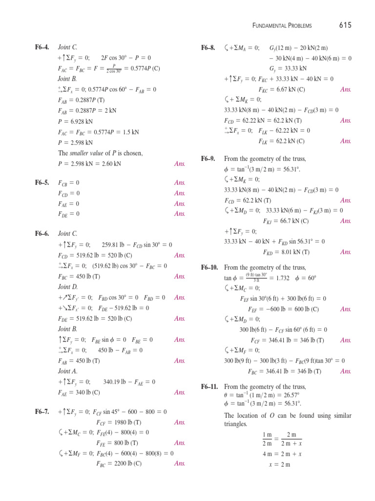 Statics 13th Edition R C Hibbeler | PDF