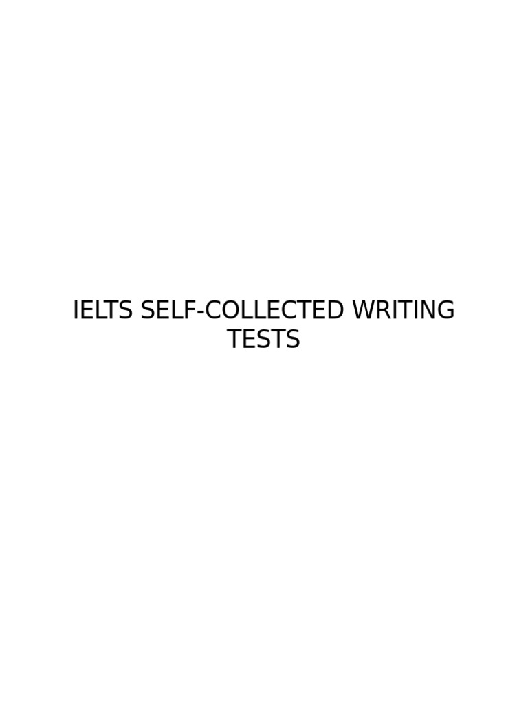 IELTS WRITING TESTS | PDF | Parenting | Luck IELTS WRITING TESTS | PDF | Parenting | Luck