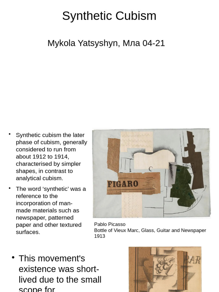 Synthetic Cubism... | PDF