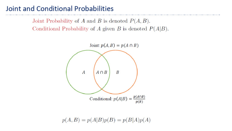 Joint and Conditional Probabilities | PDF