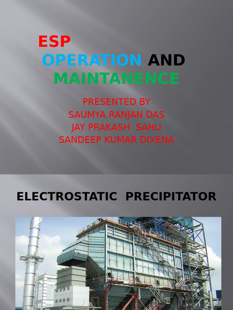 ESP PPT SKD | PDF | Particulates | Applied And Interdisciplinary Physics