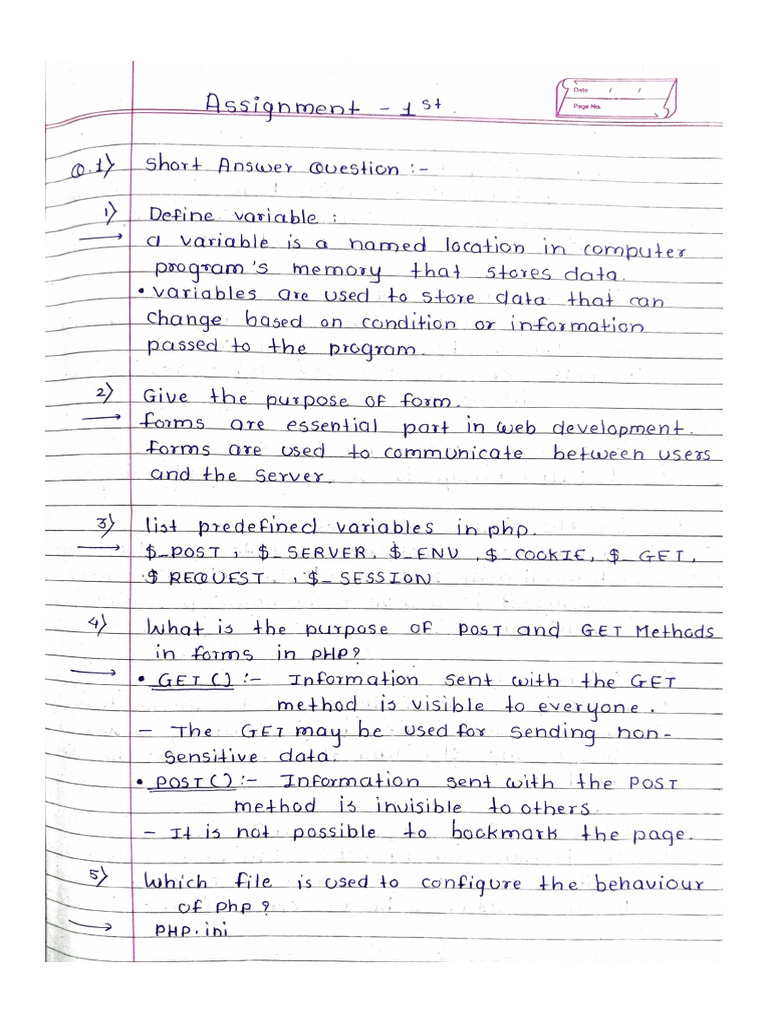 WEBII (Theory Assi 1) | PDF