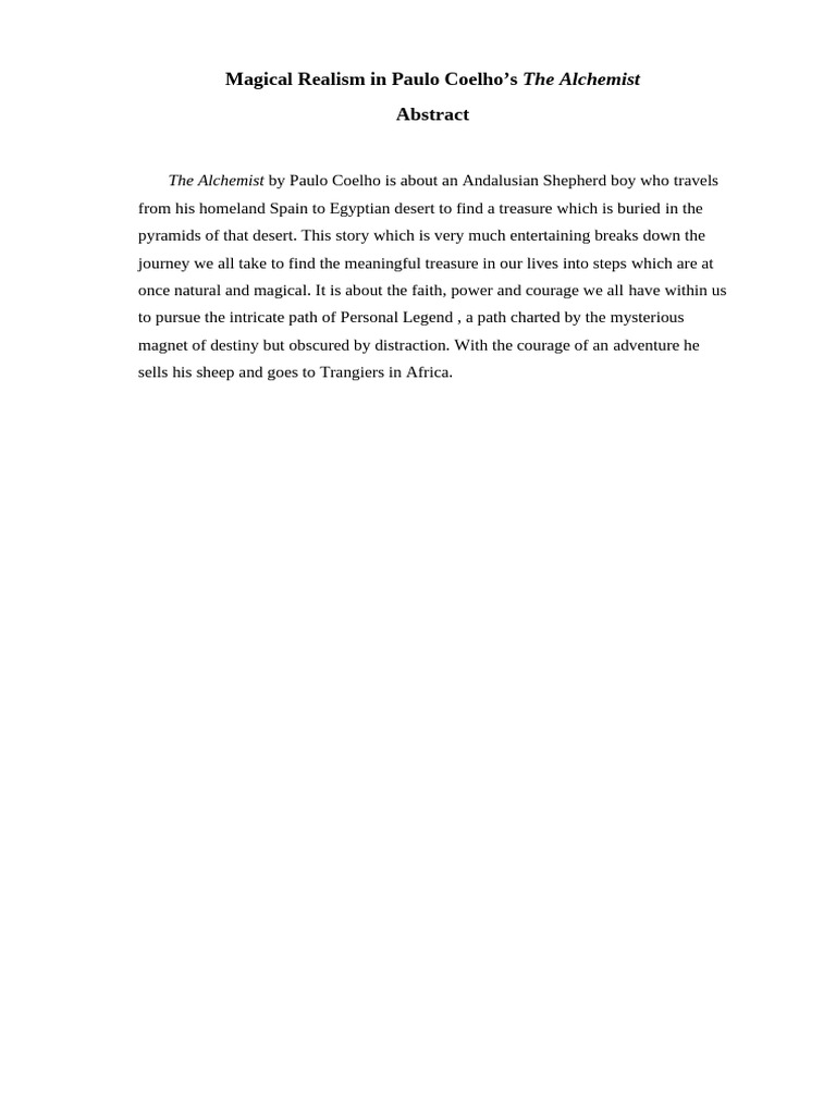 Alchemist Paulo Coelho | PDF Alchemist Paulo Coelho | PDF