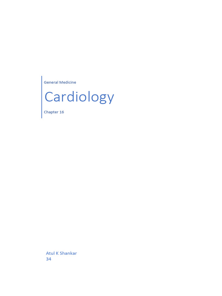 Cardiology Pdf Heart Heart Failure