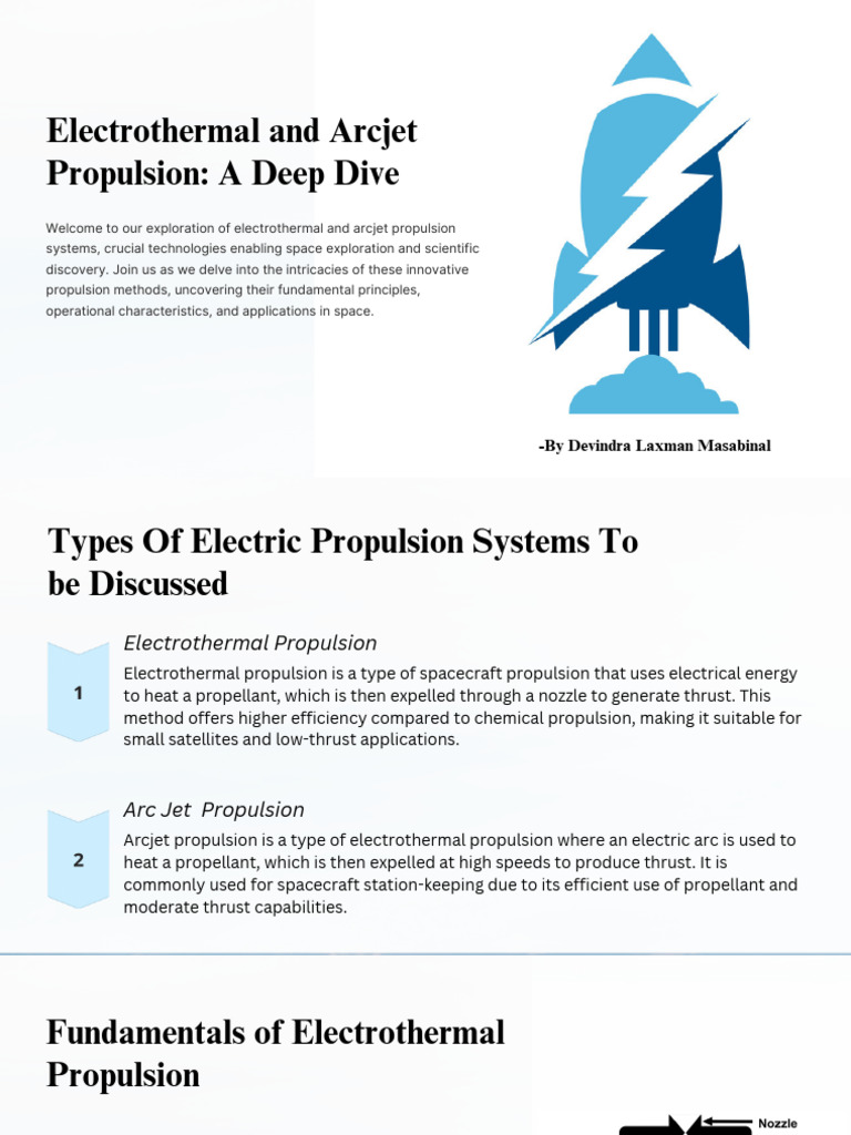Electric Propulsion. | PDF | Spacecraft Propulsion | Propellant