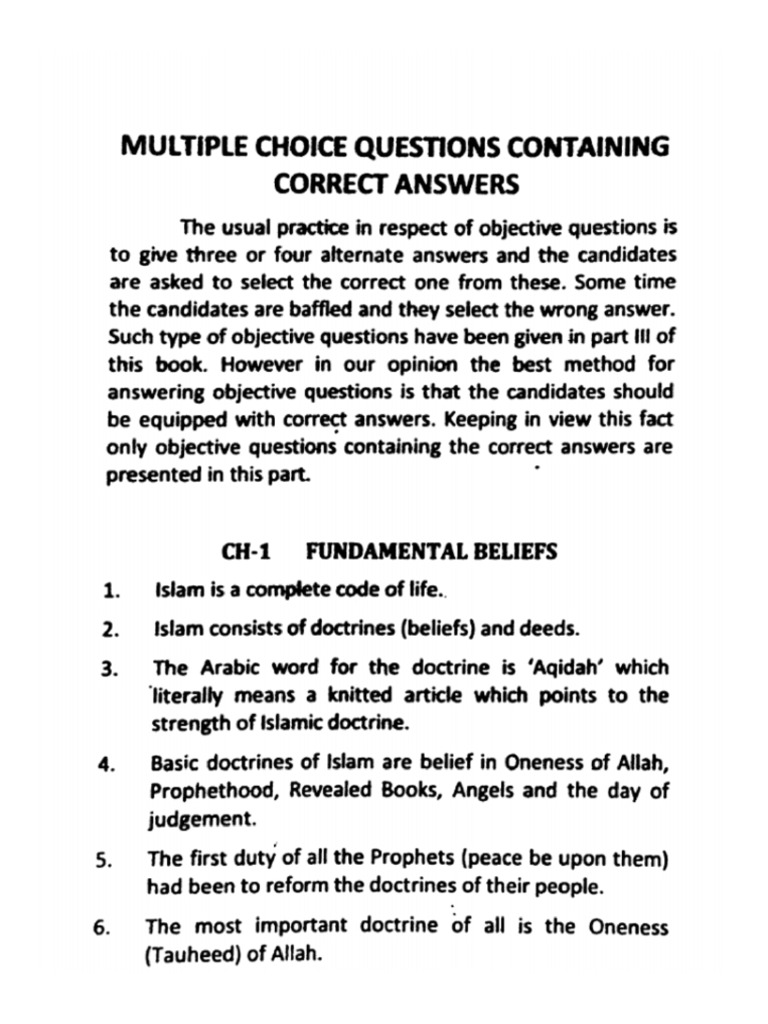 Islamiat Important Questions - Important Questions - Merged | PDF