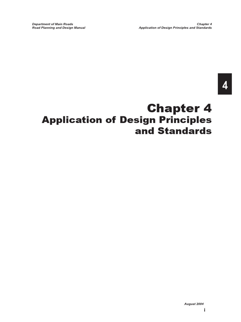 Chapter 04 Application of Design Standards | PDF | Controlled Access ...