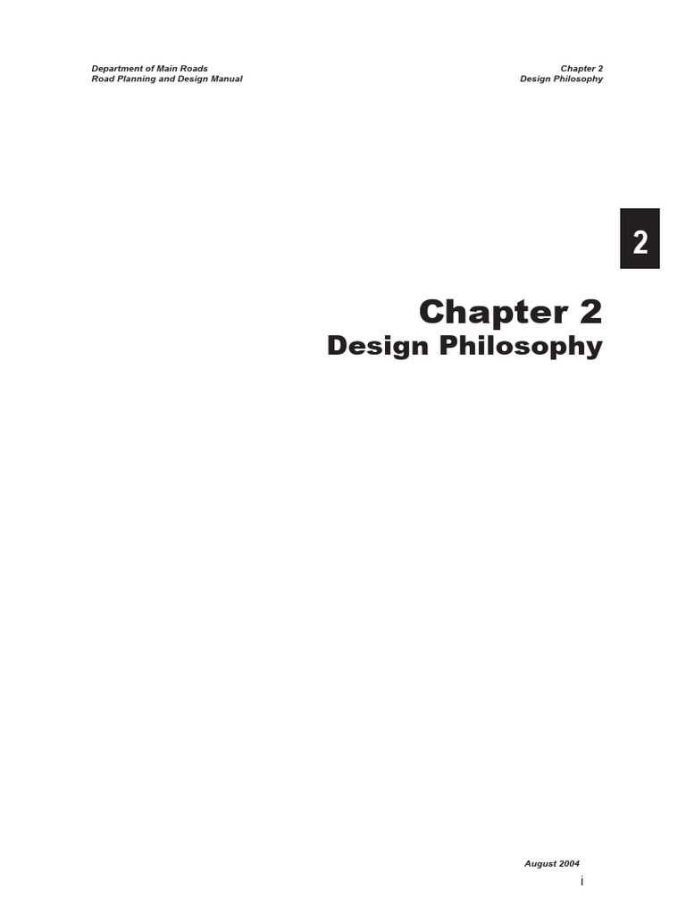 Chapter 02 Design Philosophy | PDF | Safety | Road