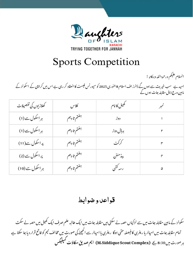 Sports Competition | PDF
