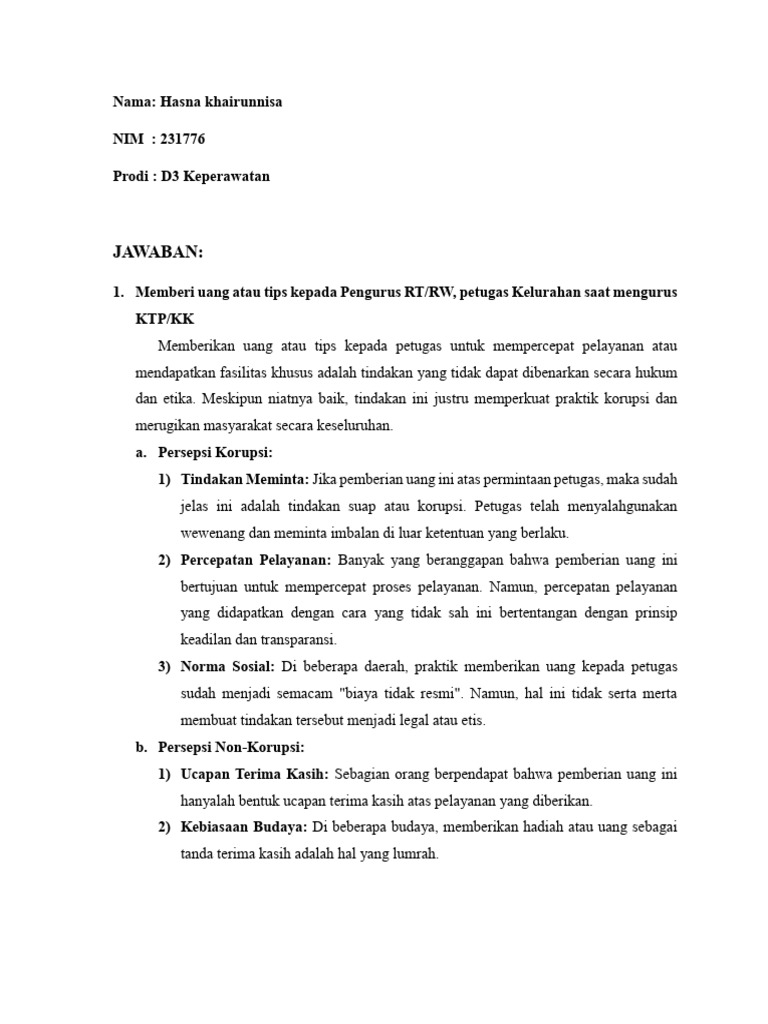 Uas Pbak Hasna | PDF