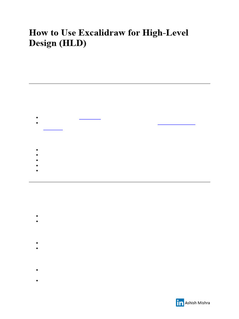 Excalidraw for High-Level Design Guide | PDF | Databases | Postgre Sql