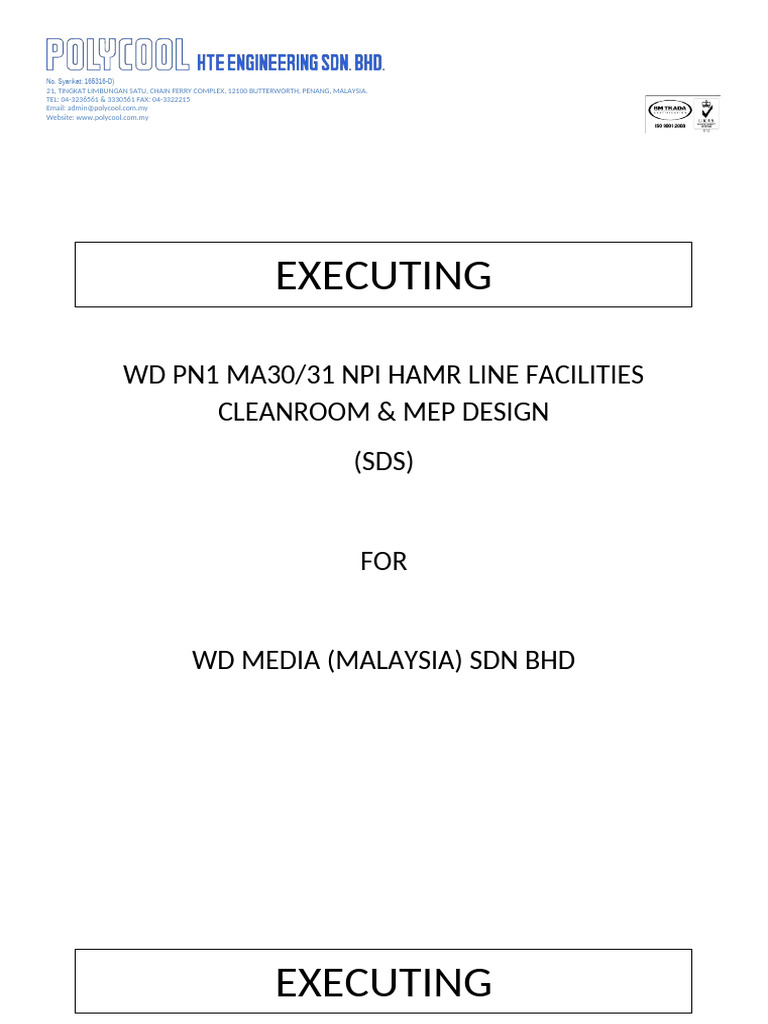 Handover Document Cover Page | PDF