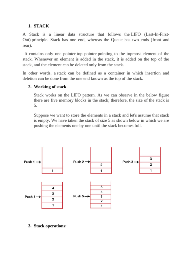 Data Structures - STACK & QUEUE | PDF | Queue (Abstract Data Type) | Computer Science