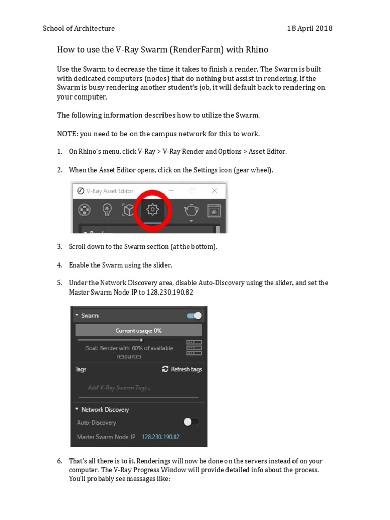 how-to-use-the-v-ray-swarm-render-farm-with-rhino | PDF