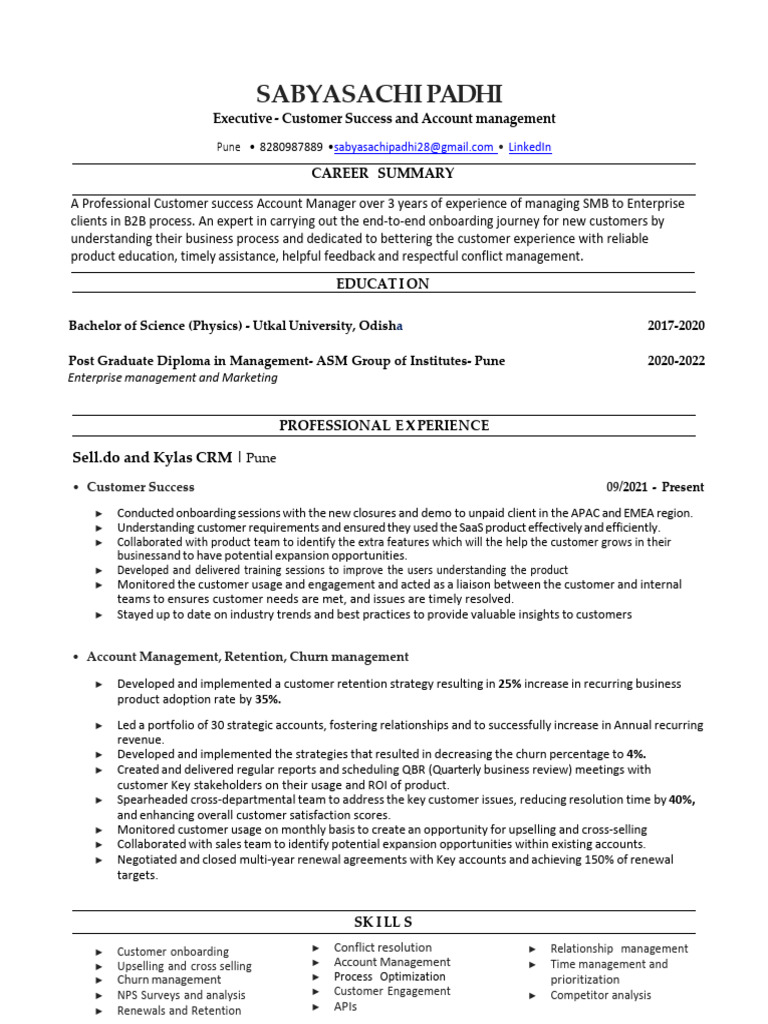 Sabya Resume | PDF | Business | Business Economics