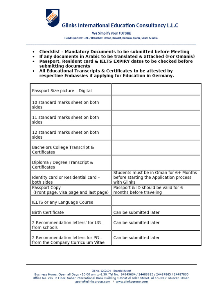 Oman Student Application Guide | PDF | Oman | Passport